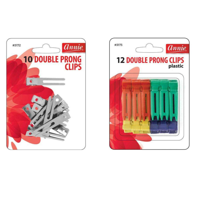 ANNIE DOUBLE PRONG CLIPS – Orange Beauty
