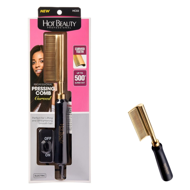 HB CURVED HOT COMB – Orange Beauty