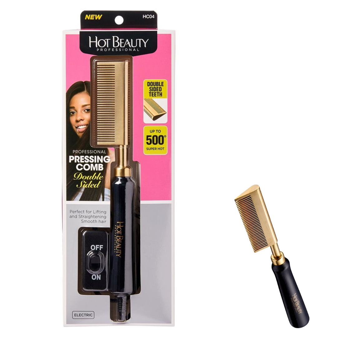 HB DOUBLE-SIDED HOT COMB – Orange Beauty